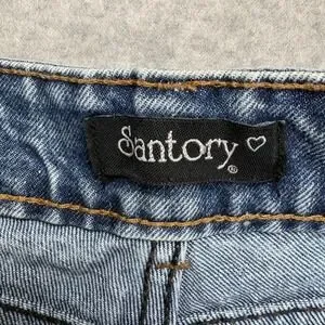 Santory | Jeans | Santory Wide Leg Jeans 1 Blue Acid Wash High Rise ...